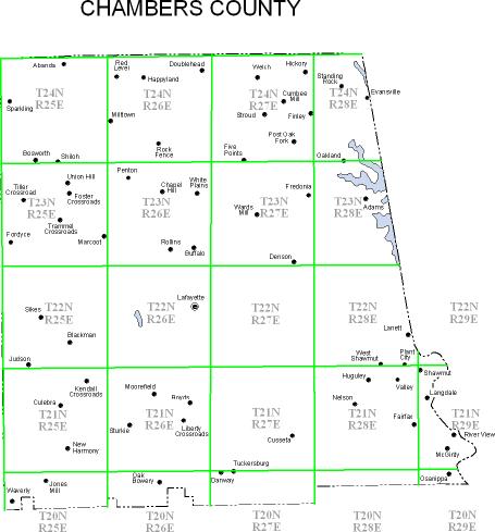 Property Ownership Maps of Chambers County, 1936